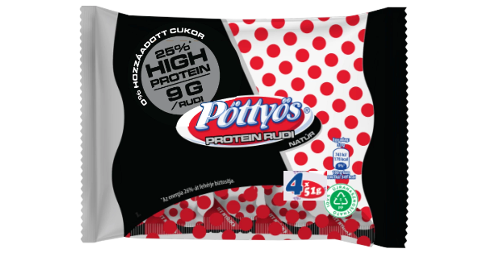 Pöttyös Túró Rudi 4x51g PROTEIN natúr - Aura Food Webáruház ...